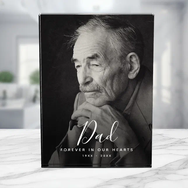 Dad Photo Memorial Funeral Tribute | Zazzle