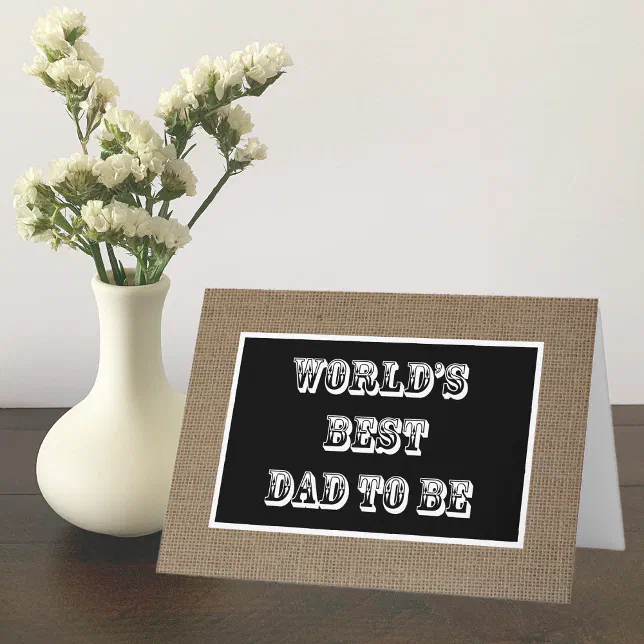 Dad to Be Fathers Day Card | Zazzle