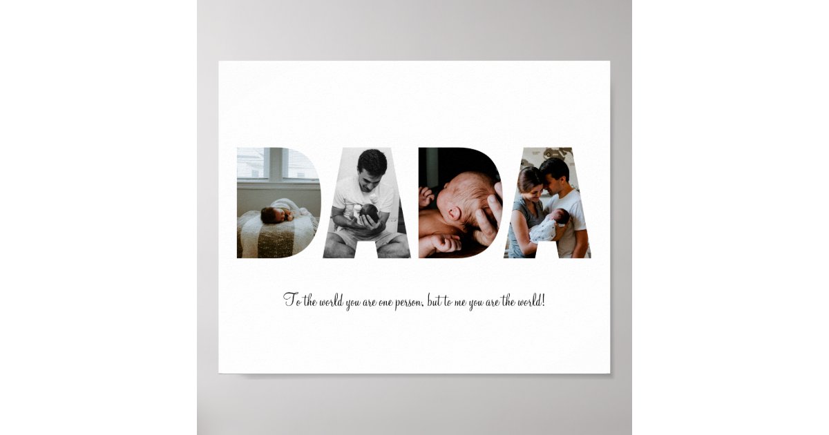 Dada Photo Collage Poster | Zazzle