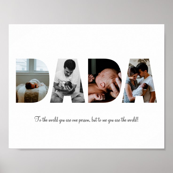 Dada Photo Collage Poster | Zazzle