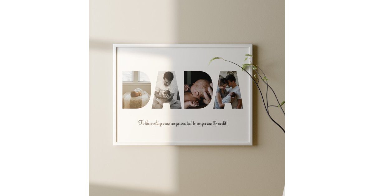 Dada Photo Collage Poster | Zazzle