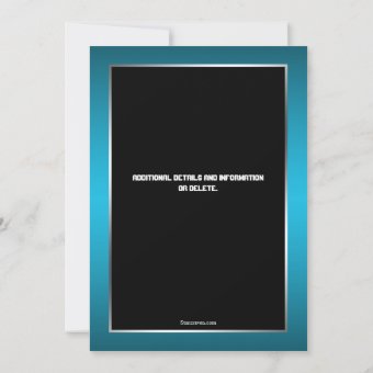 Dadchelor Party - Blue & Black Invitations | Zazzle