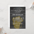 Dadchelor Party Invite in Chalkboard Typography | Zazzle