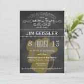 Dadchelor Party Invite in Chalkboard Typography | Zazzle