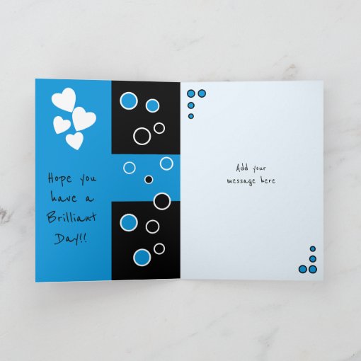 Daddy blue and black photo Birthday greeting Card | Zazzle