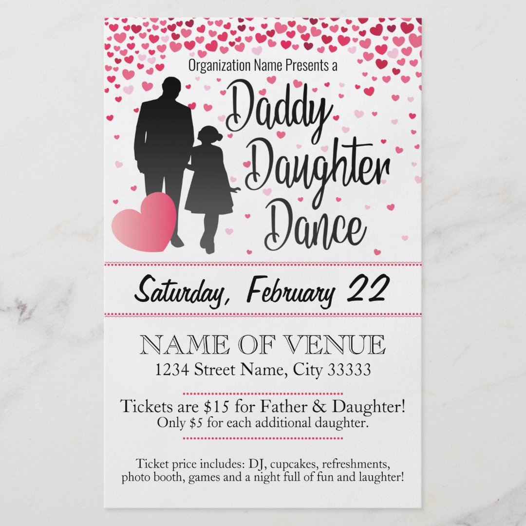 Daddy Daughter Dance Flyer | Zazzle