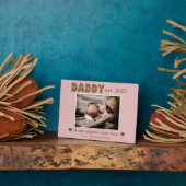 Daddy Established Daughter's First Love Pink Photo Plaque | Zazzle