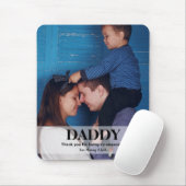 Daddy Photo Family Custom Father's day Mouse Pad | Zazzle