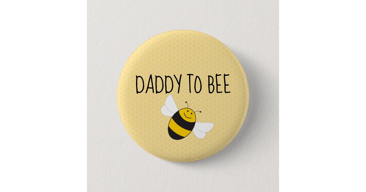 Daddy to bee button for baby shower (dad to be) | Zazzle