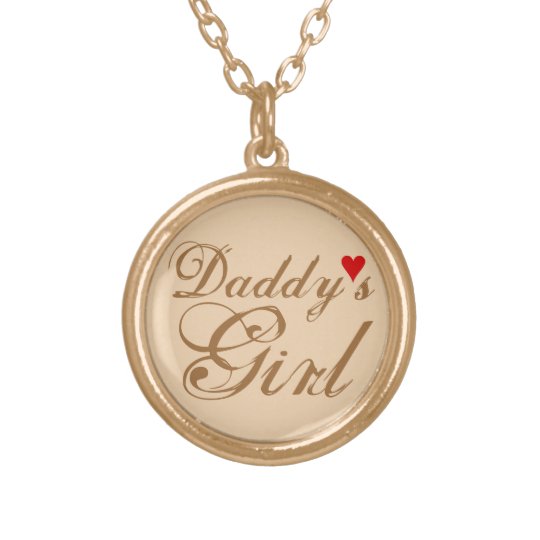 Daddy's Girl Gold Plated Necklace | Zazzle.com