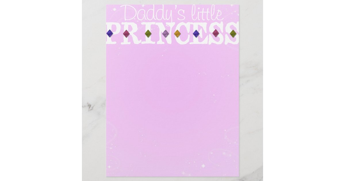 Daddy's Little Princess Letterhead | Zazzle