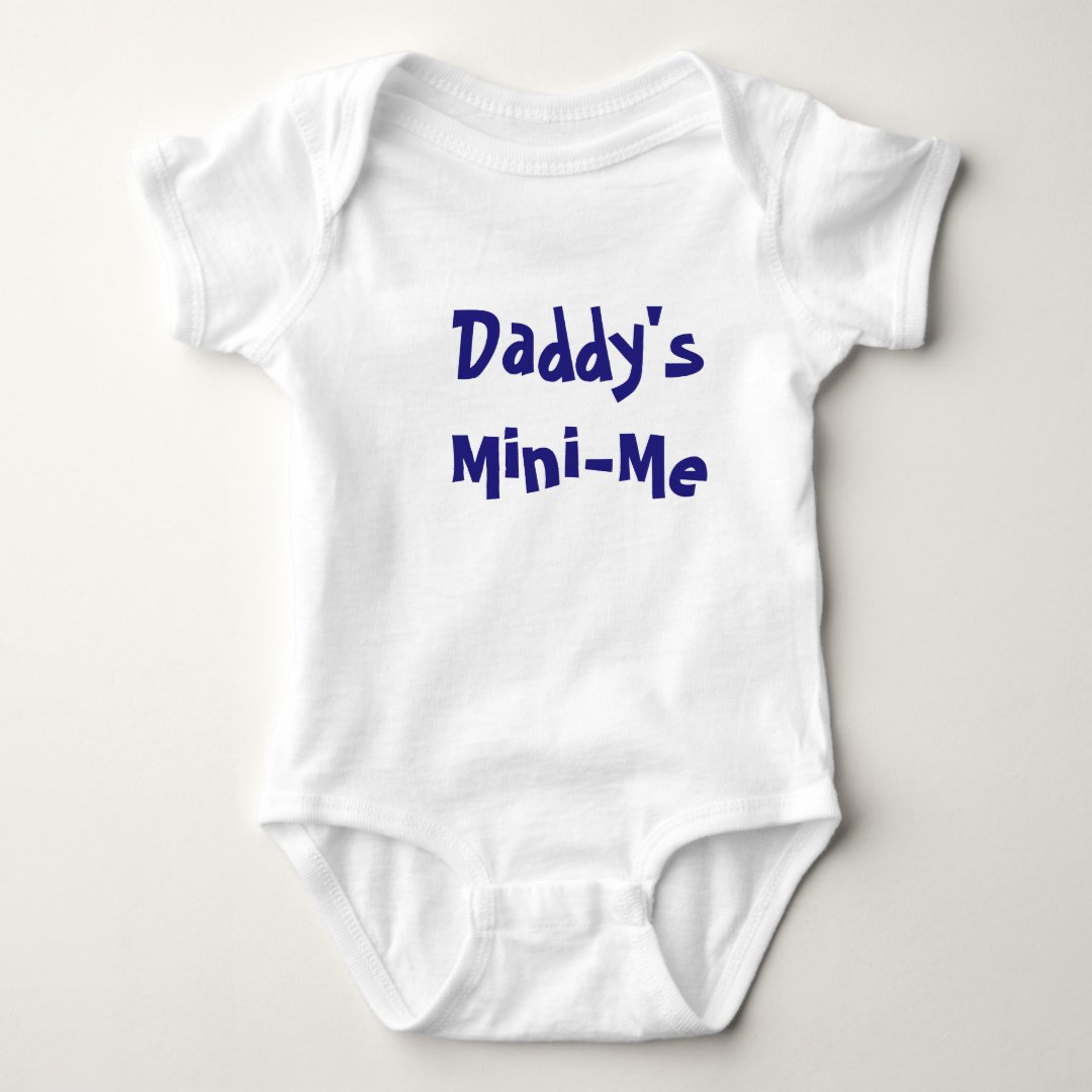 Daddy's Mini-me Onsie/Creeper for baby Baby Bodysuit | Zazzle