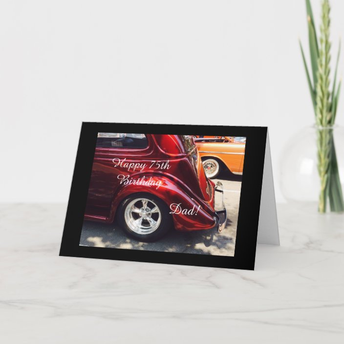 Dad's 75th birthday card | Zazzle.com