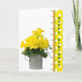 Daffodil Birthday Bouquet Card | Zazzle