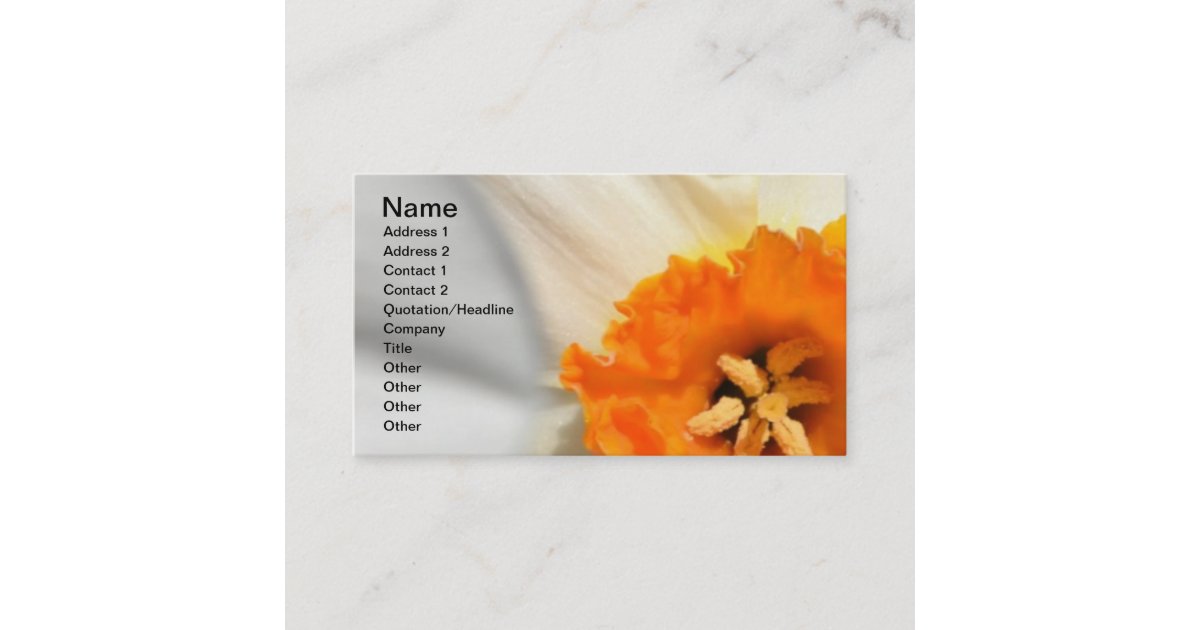 Daffodil Business Card | Zazzle