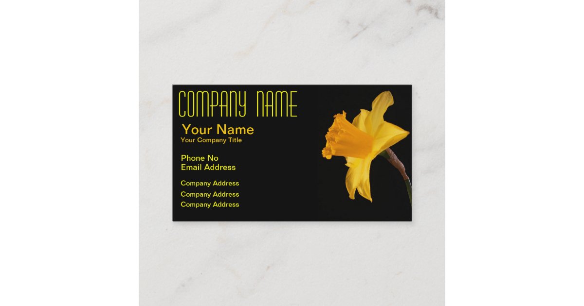 Daffodil Business Card | Zazzle