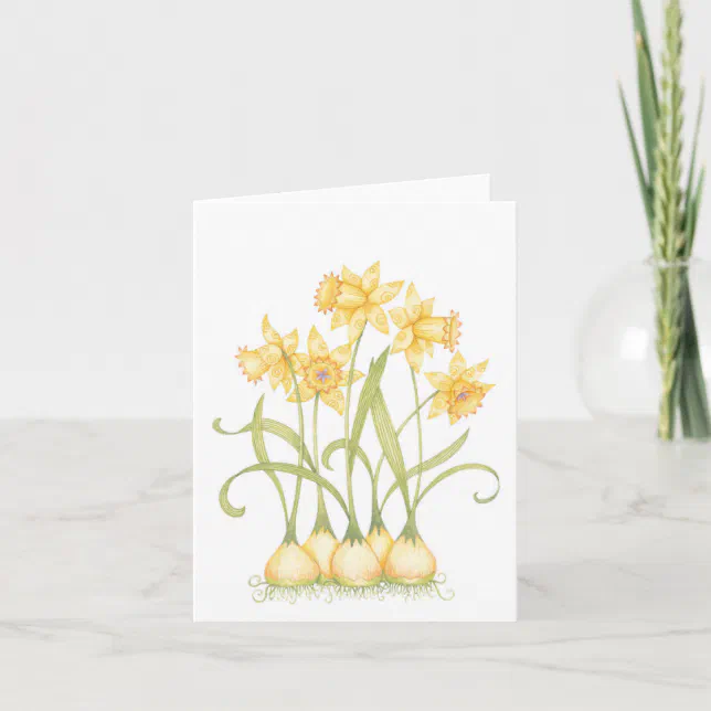 Daffodil - Note Card | Zazzle