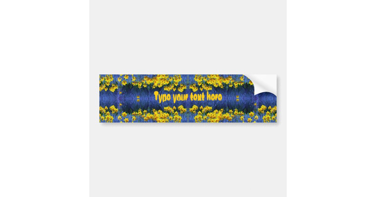 Daffodil Spring Fantasy Bumper Sticker | Zazzle