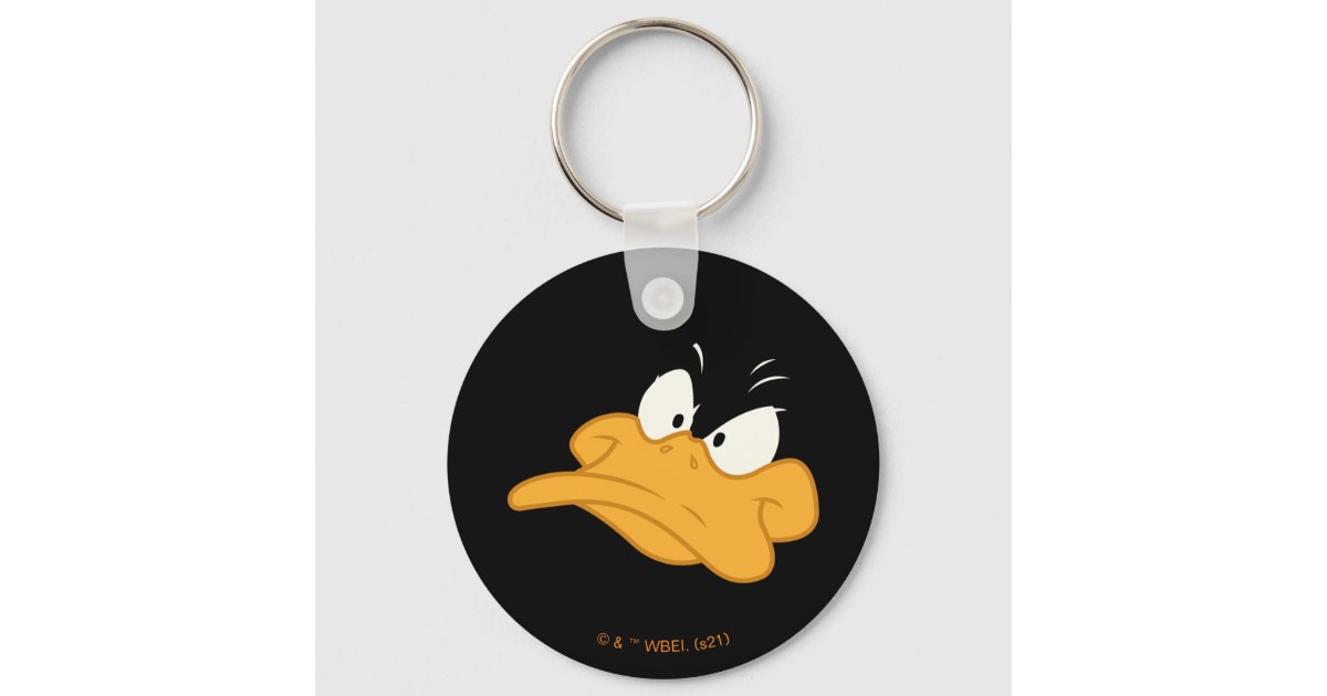 DAFFY DUCK™ Angry Face Keychain | Zazzle