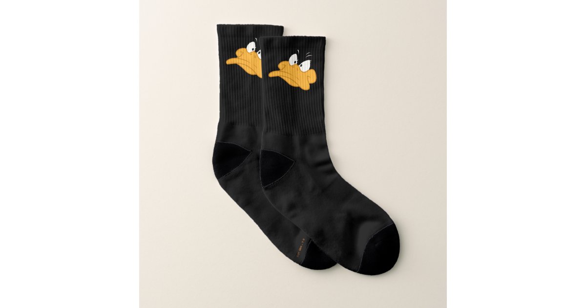 DAFFY DUCK™ Angry Face Socks | Zazzle