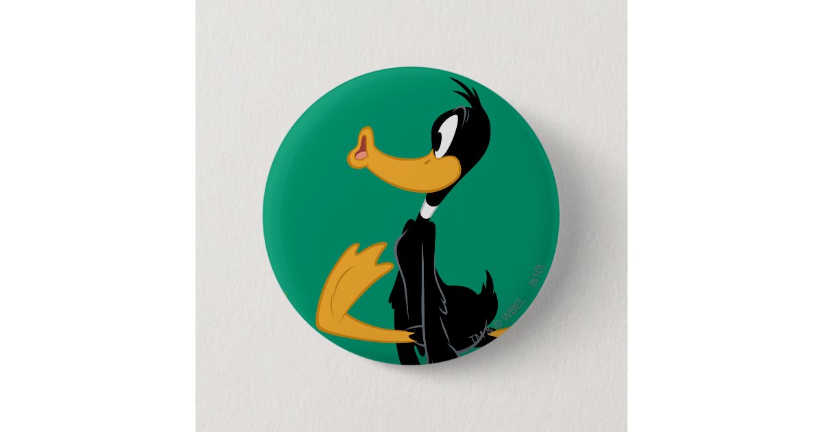 DAFFY DUCK™ Being Crazy Button | Zazzle
