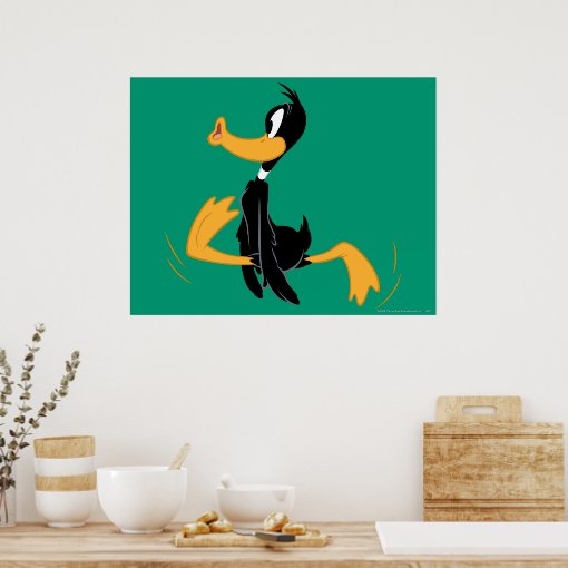 DAFFY DUCK™ Being Crazy Poster | Zazzle