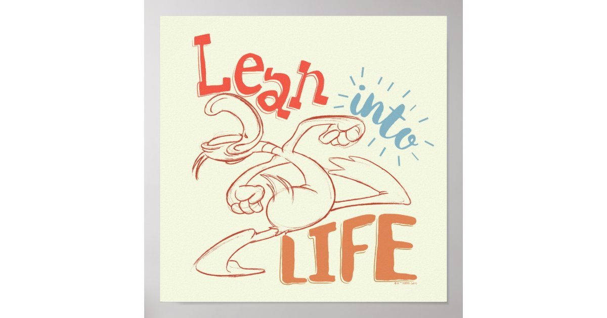 DAFFY DUCK™ | Lean into Life Poster | Zazzle