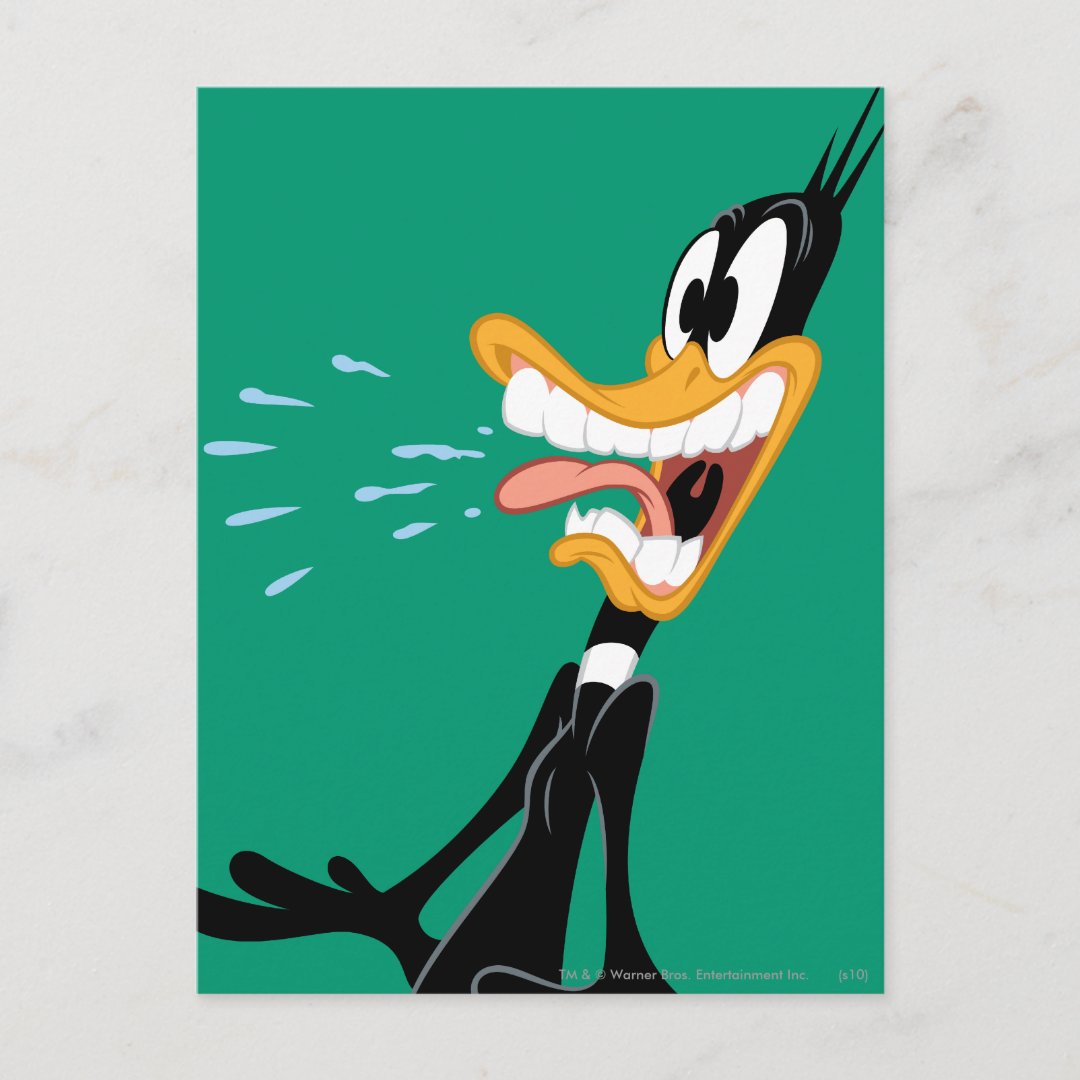 DAFFY DUCK™ Scared Postcard | Zazzle