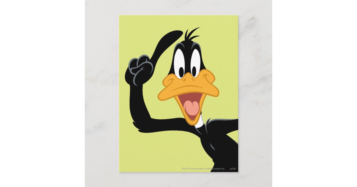 DAFFY DUCK™ With a Great Idea Postcard | Zazzle