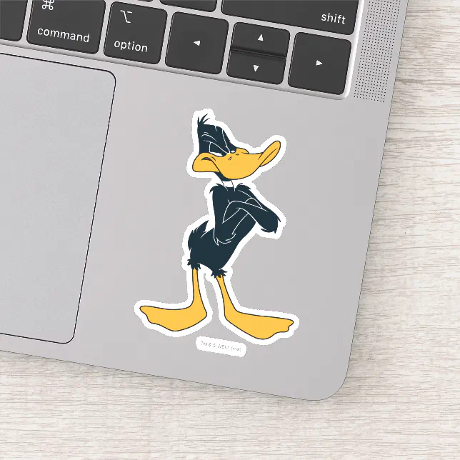 DAFFY DUCK™ with Arms Crossed Sticker | Zazzle
