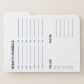 Daily & Hourly Schedule File Folder | Zazzle