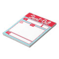 Daily kudos shout out employee recognition display notepad | Zazzle