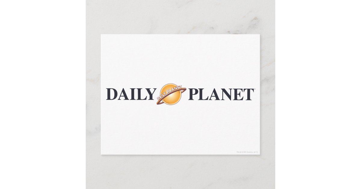 Daily Planet Logo Postcard | Zazzle