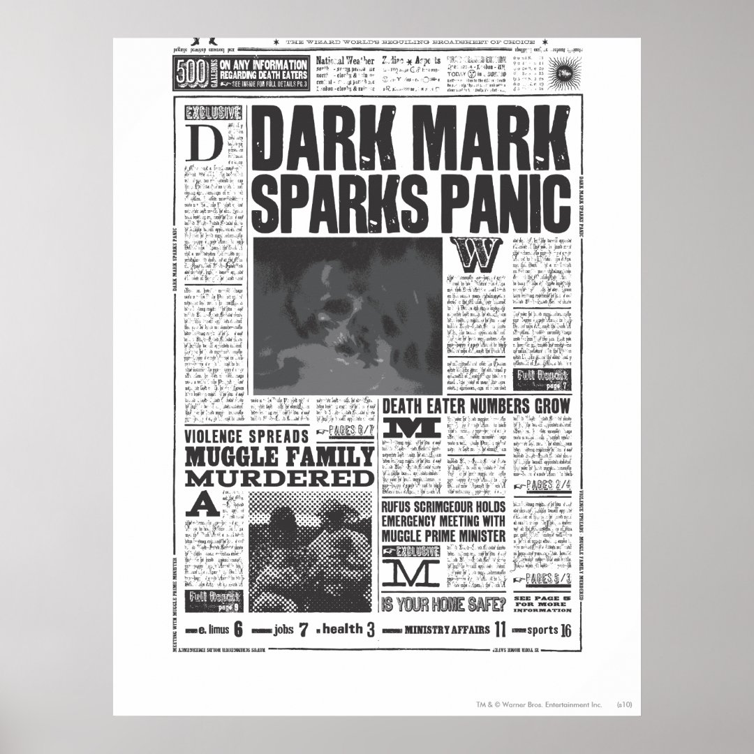Daily Prophet Front Page Poster | Zazzle