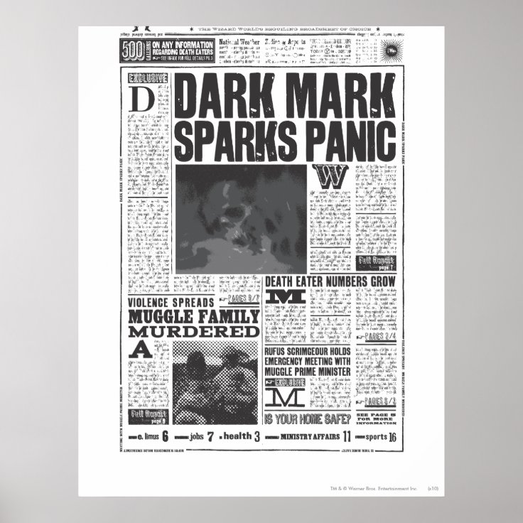 Daily Prophet Front Page Poster | Zazzle