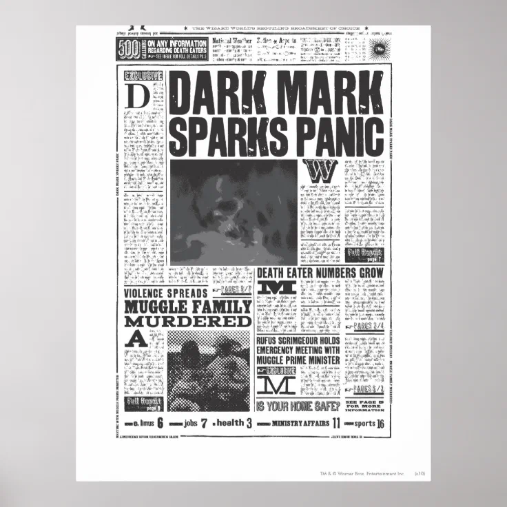 Daily Prophet Front Page Poster | Zazzle