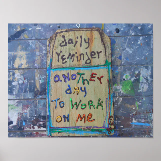 daily reminder poster | Zazzle