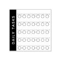Daily Tasks Checklist Planner Wood Stamp | Zazzle