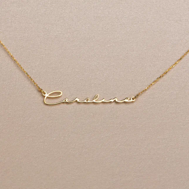 Dainty Minimalist Script Name Necklace | Zazzle