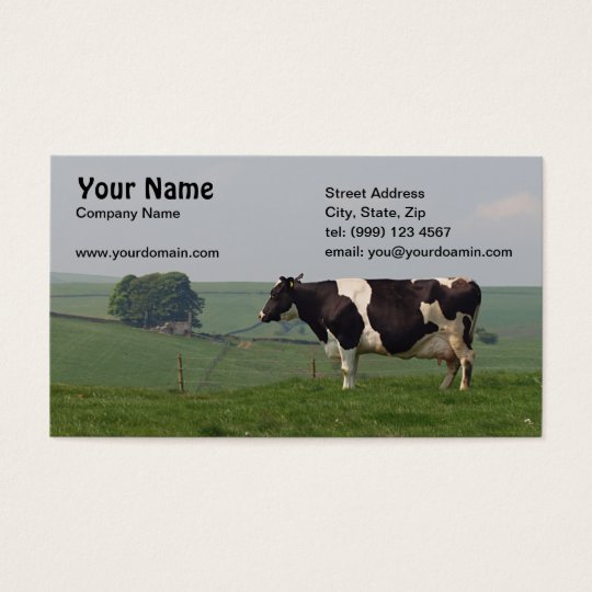 Dairy Cow Business card | Zazzle.com