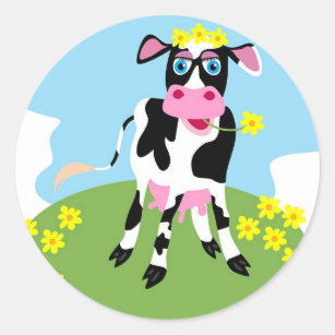 Dairy Cow Stickers | Zazzle