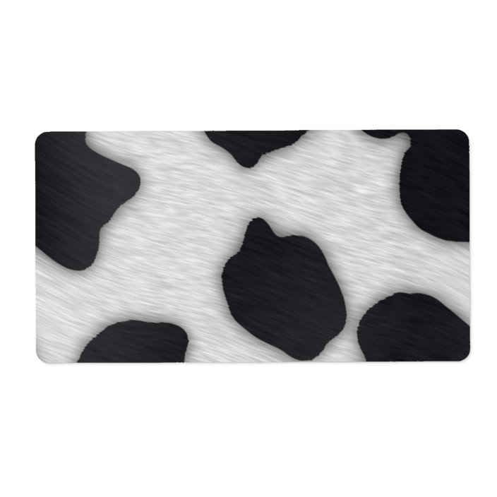 Dairy Cow Print Label | Zazzle.com