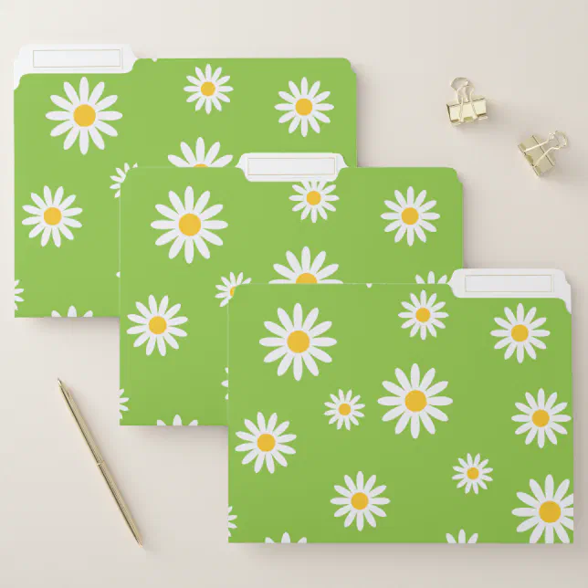 Daisies File Folder | Zazzle