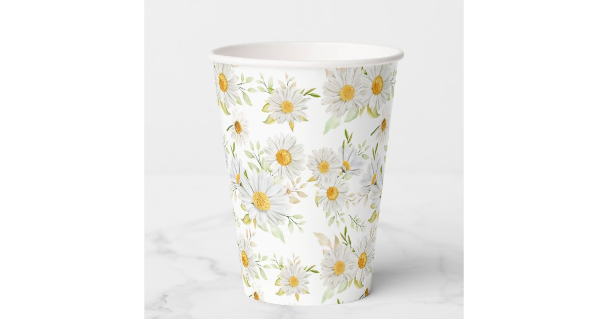 Daisies Paper Cups | Zazzle