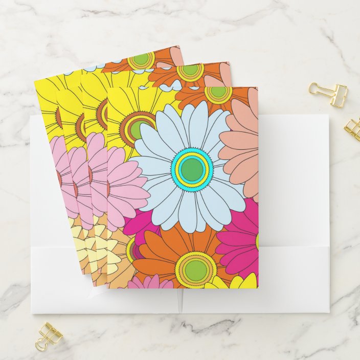 Daisies Pocket Folder | Zazzle.com