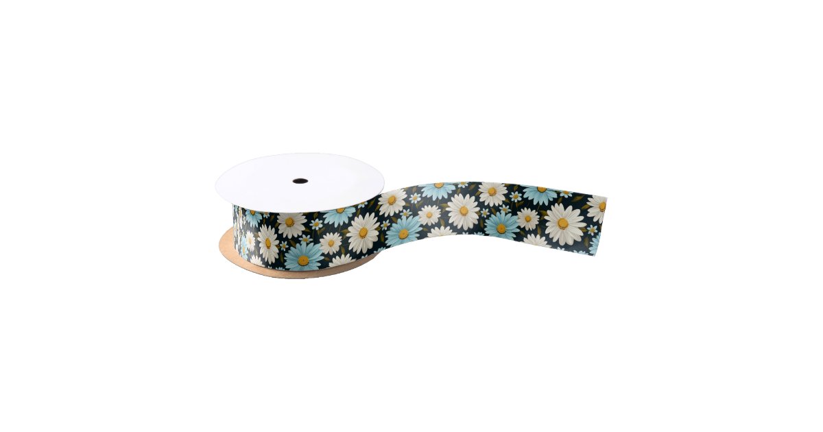 Daisies Satin Ribbon | Zazzle