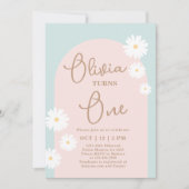 Daisy 1st Birthday Invitation | Zazzle