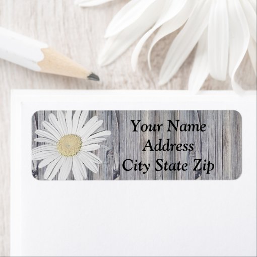 Daisy Address Labels | Zazzle