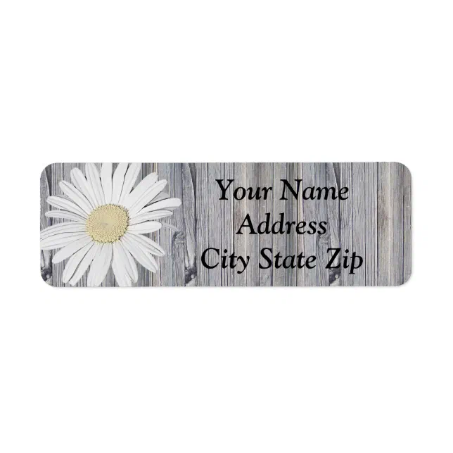 Daisy Address Labels | Zazzle