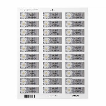 Daisy Address Labels | Zazzle
